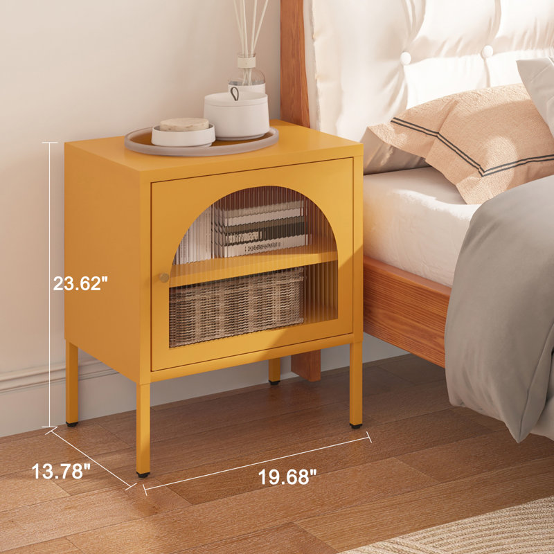Ebern Designs Geanino Steel End Table | Wayfair